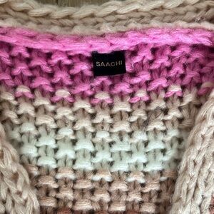 SAACHI | Sweaters | Saachi Mayflower Stripe Crochet Cardigan | Poshmark